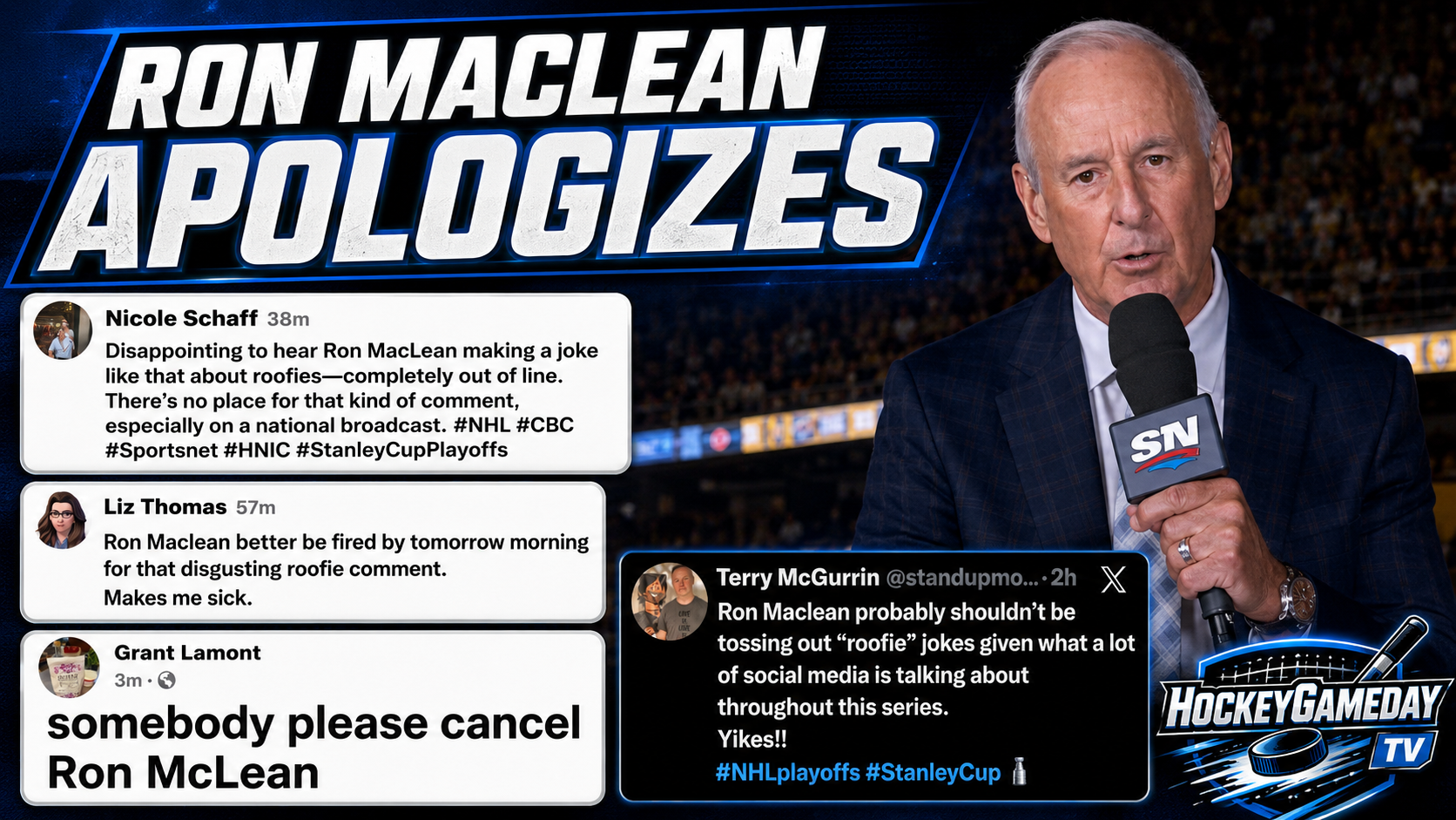 Ron MacLean Apologizes On-Air After “Roofies” Comment During Stanley ...